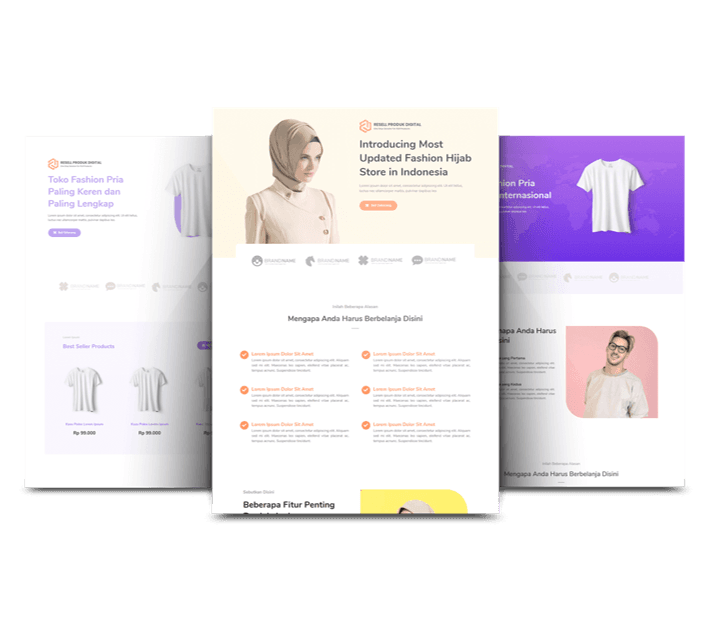 [Gratis] Template LP Fashion | KlikLaman Digital